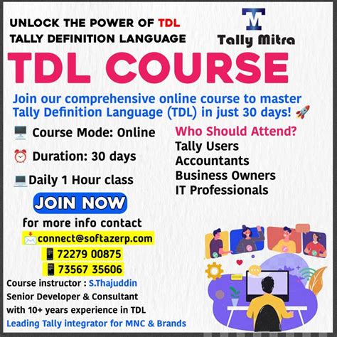 Thajuddin S On Linkedin 📈 Unlock The Power Of Tdl Tally Definition
