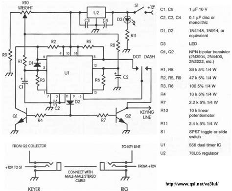CW Key Key Para CW Babesoft Electronics