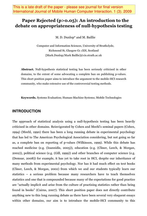 Hypothesis Example In Research Paper Where Does The Hypothesis Go In A Research Paper How To