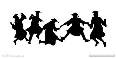 毕业人物剪影设计图 广告设计 广告设计 设计图库 昵图网