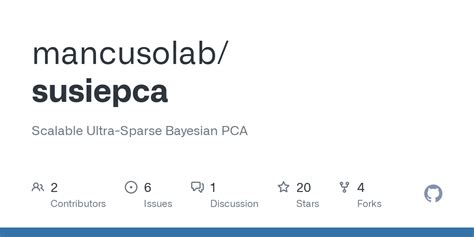 Github Mancusolab Susiepca Scalable Ultra Sparse Bayesian Pca