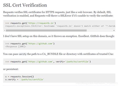 975 Python Requests实现客户端的证书导入request怎么上传证书 Csdn博客