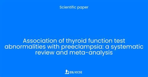 Esiode On Linkedin Scientific Research Association Of Thyroid