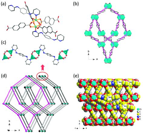 Molecular Structure Of 1 A Coordination Environment Of Zn Ii Atom Download Scientific