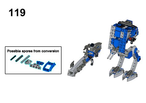 LEGO MOC 75280 Alternative Build: Small AT-ST and BARC speeder by ...
