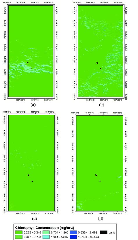 Chl A Estimation Concentration Map Produces From C2rcc Processor