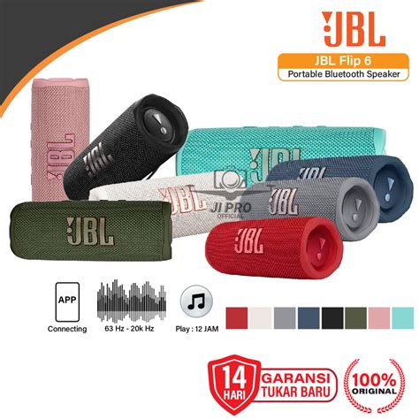 Jual JBL Flip 6 Portable Bluetooth Speaker Waterproof Flip6 Speaker Ori Shopee Indonesia