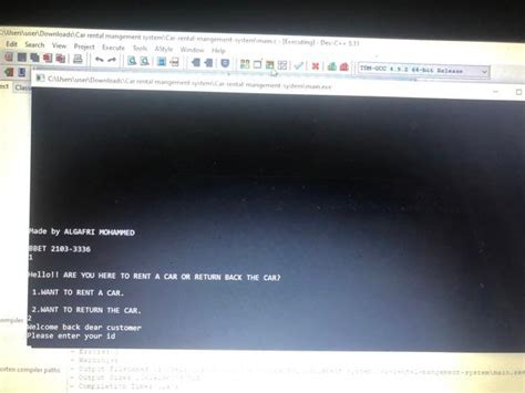 Solved Executing Dev C311 File Edit Search View Project
