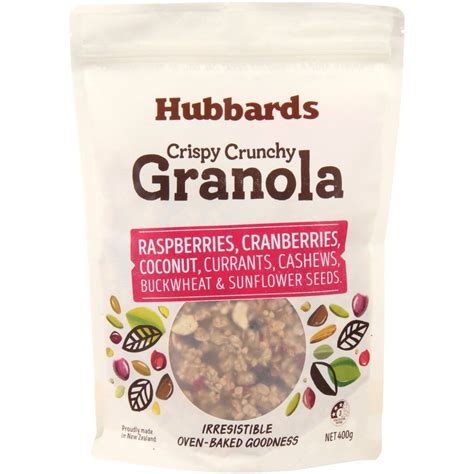 Hubbards Granola Granola Raspberry Cranberry Coconut 400g Kiwi Corner Dairy