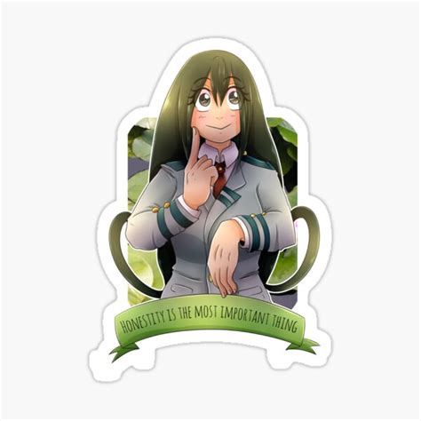 Tsuyu Asui Sticker For Sale By Senpaihero Redbubble