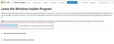 Fix Can T Leave Windows Insider Program