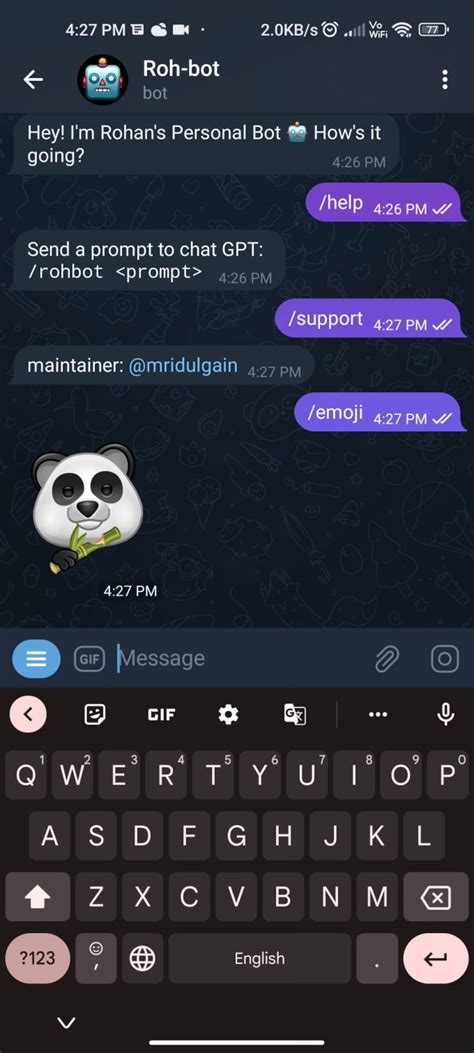 Create an advance telegram bot with ai integration by Mridulgain | Fiverr
