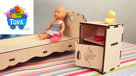 МЕБЕЛЬ ДЛЯ КУКОЛ СПАЛЬНЯ МЕБЕЛЬ ДЛЯ КУКОЛЬНОГО ДОМА - YouTube