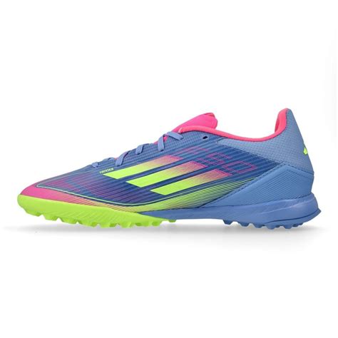 Adidas F50 League Tf Celestial Victory Blue Fusionlucid Lemonlucid Pink