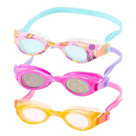 Speedo Kids Swim Goggles Triple Goggle Pack ~ Fun Prints (Orange ...