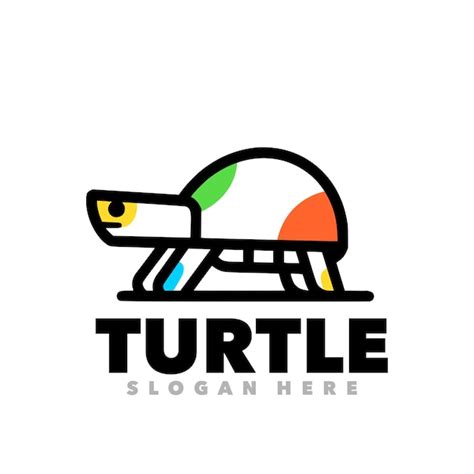 premium vector turtle simple minimalist logo design