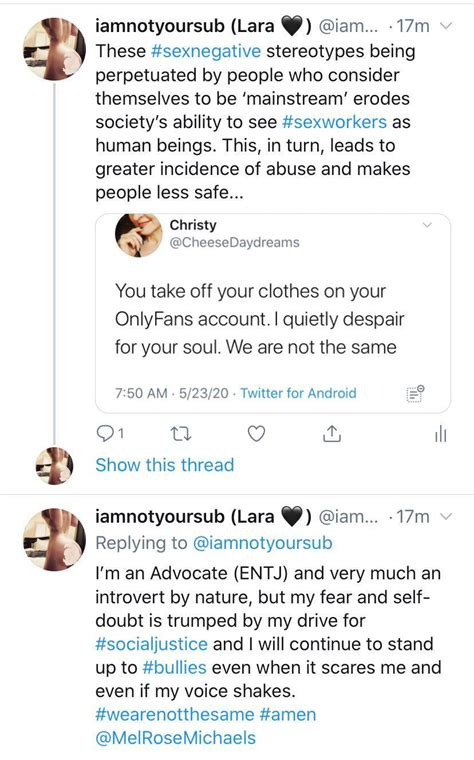 Anti SexWorker SexNegative Posts Really Bother Me I Know I Should Have Kept My Mouth Shut But