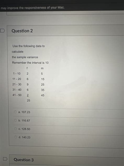 Solved Question Use The Following Data Tocalculatethe Chegg