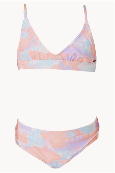 Rip Curl Girls Surf Check Crop Set Multi Swimwear Galore Au