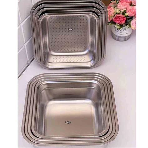 خرید و قیمت لگن و آبکش مربع یونیک ترب