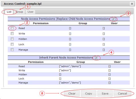 Manager Access Control List Cms Tools Files Documentation Kusoftas