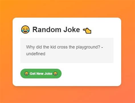 Ghulam Akber On Linkedin Nextjs Typescript Webdevelopment Randomjokeapp Codingprojects