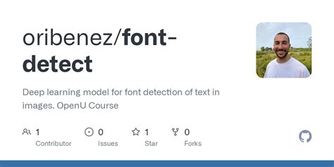 github oribenez font detect deep learning model for font detection of text in images openu