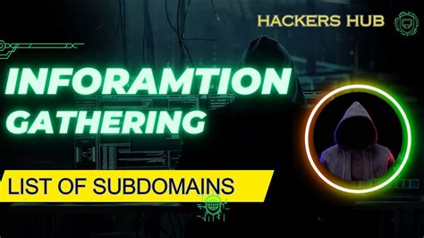 Advance Information Gathering How To Find Subdomains Of A Target