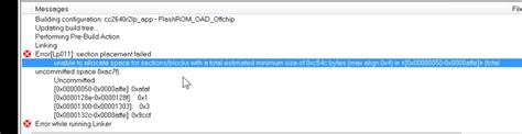 CC2640R2F Section Placement Failed Bluetooth Forum Bluetooth TI E2E Support Forums