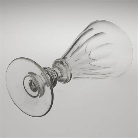 Pair Of Victorian Wine Glasses C1880