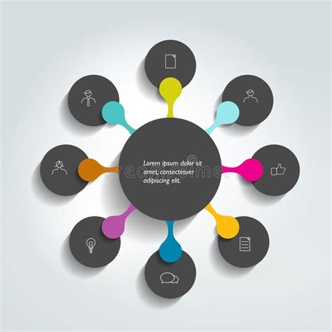 Flowchart Scheme Infographics Chart Element Stock Vector