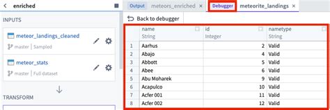 Code Repositories Transforms Debug Transforms Palantir
