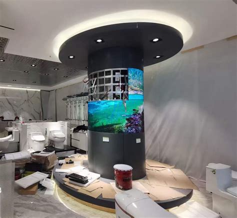 P183mm Advertising Column Led Screen Tepixel