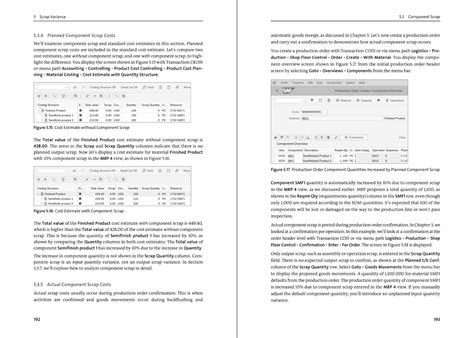 Production Variance Analysis In SAP S HANA Book And By SAP PRESS