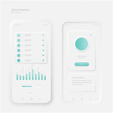 Premium Vector User Interface Elements For A Mobile Application The Layout Of The Phone Screen
