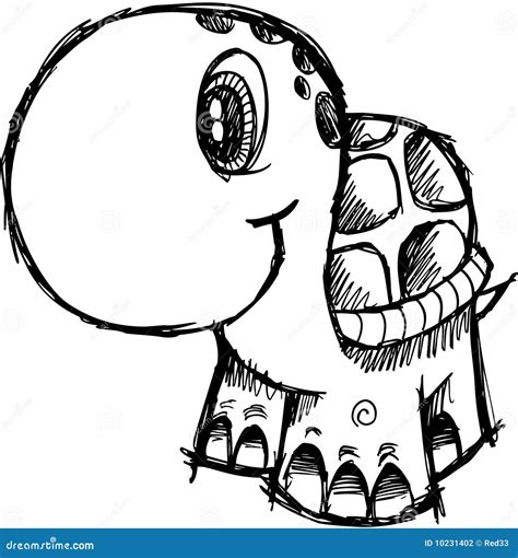 Sea Turtle Vector Drawing Icon 193731737