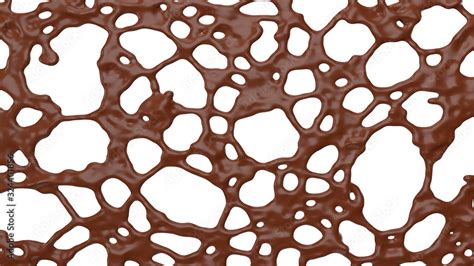 Chocolate Or Cocoa Splash Abstract Background Realistic Product Rendering Is A Convenient Way