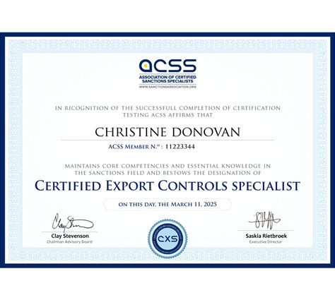 About Cxs Certification Association Of Certified Sanctions Specialists