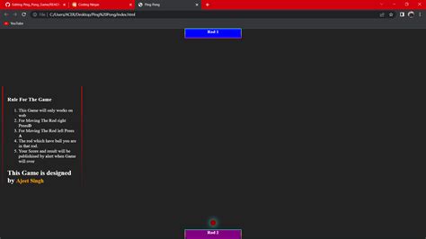 GitHub Gauti Ping Pong Game