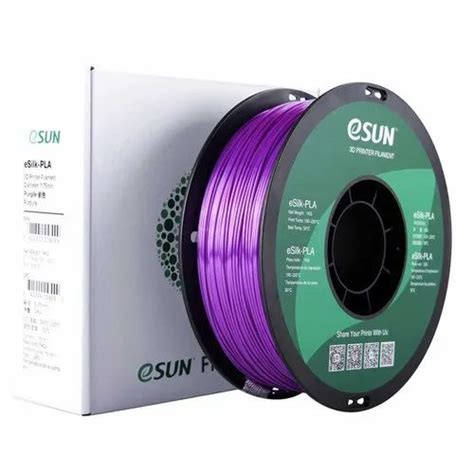 Fdm Premium Esun 3d Printer Filament Esilk Pla Purple 175mm At Rs