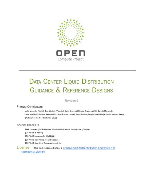 Ocp Acf Reference Design Guidance White Paper Pdf Data Center
