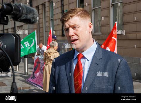 London Uk 26th Aug 2023 Eddie Dempsey Senior Assistant General Secretary At The Picket