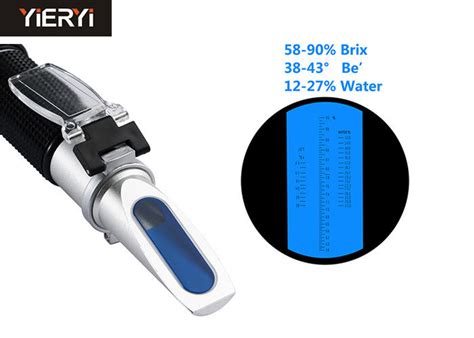 Portable Digital Honey Refractometer Temperature Correction 58 90 Brix