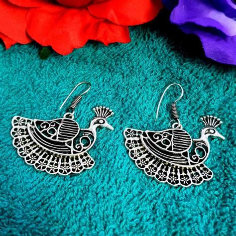 Designer Birds Hook Earrings For Girls D9creation