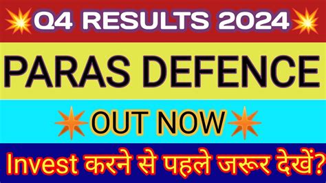Paras Defence Q Results Paras Defence Results Today Paras Defence Share Latest News