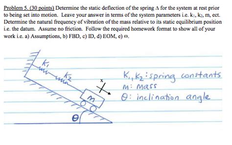 Solved Problem Points Determine The Static Chegg