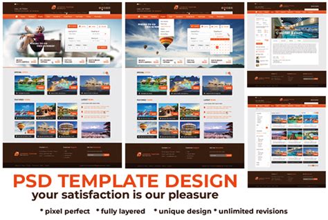 Web Ui Template Design Behance