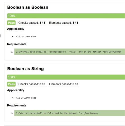 BlenderBIM IDS Boolean Value Verification OSArch