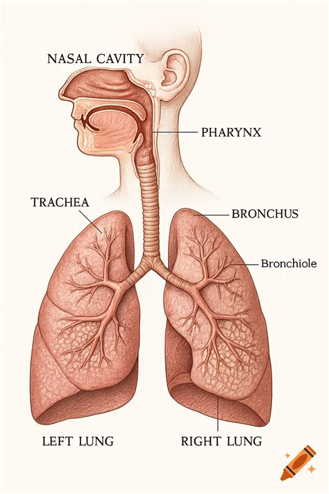 An Anatomically Accurate Diagram Of The Human Respiratory System