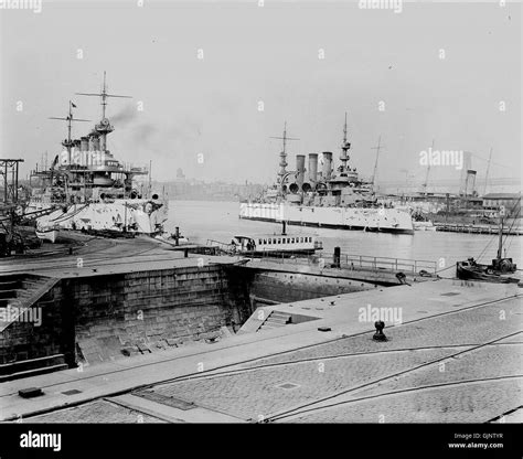 The Uss Nebraska Bb 14 A Battleship Of The United States Navy Was